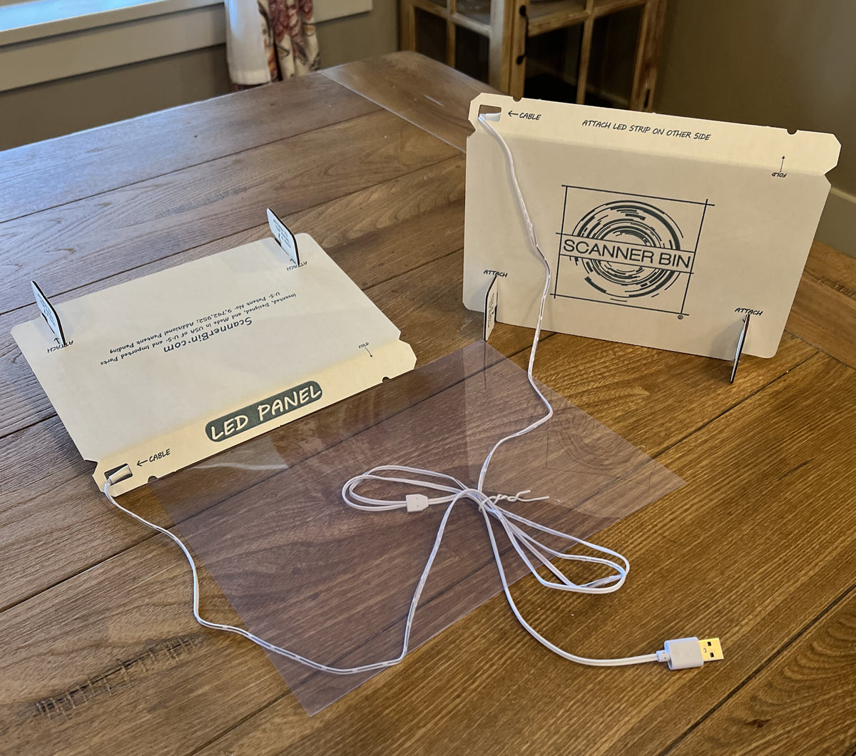 Dual Light Stands – Scanner Bin