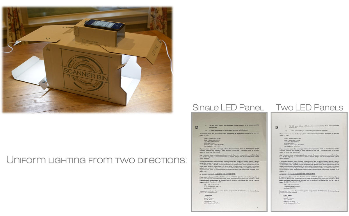 Scanner Bin - LED add-on kit for Original Scanner Bin